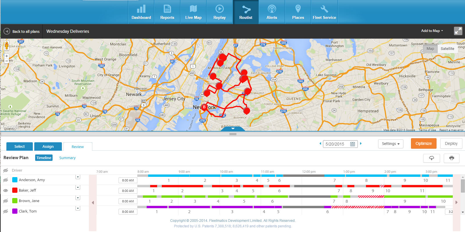 Fleetmatics Routing Optimization Solution - Utility Fleet Professional
